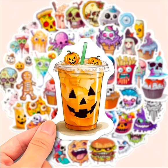Holiday | Set Of 5 Halloween Fun Terror Foods Stickers Drinks Sweets ...
